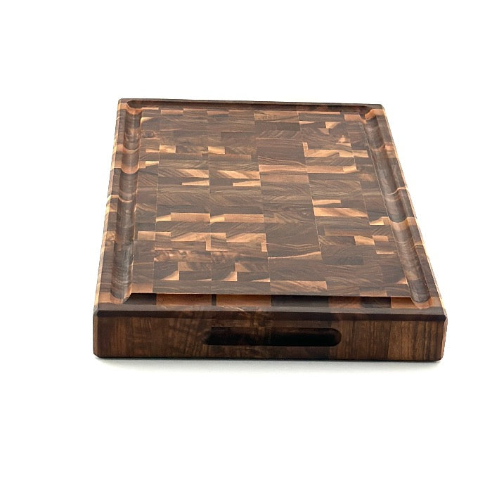 Solid Walnut End Grain Cutting Block - Square Tree Lane