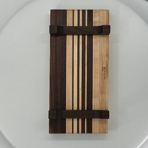 Contemporary Maple & Walnut Sushi Board - Square Tree Lane